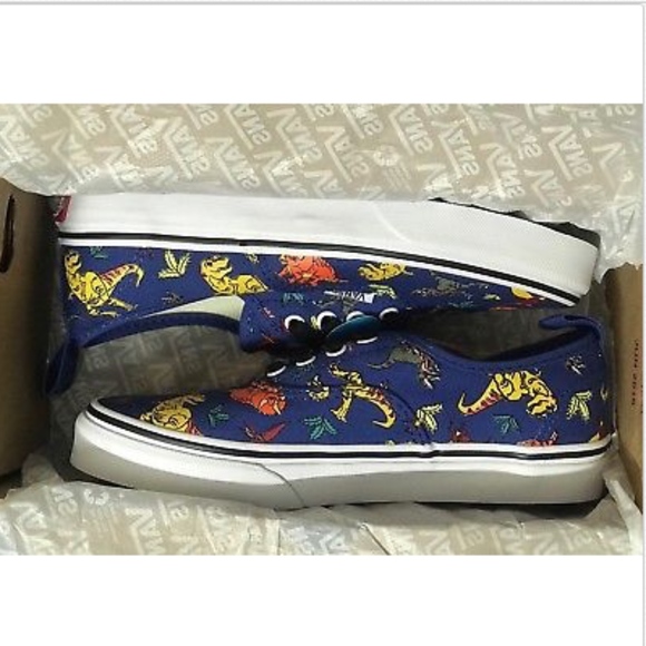 Vans | Shoes | Vans Kid Dinosaur Authentic Elastic Lace Shoes | Poshmark